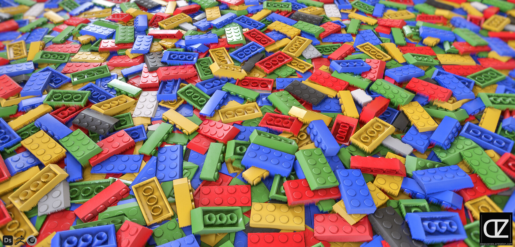 ArtStation - PBR - LEGO - 4K MATERIAL + .SBS GRAPH | Game Assets