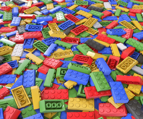 ArtStation - PBR - LEGO - 4K MATERIAL + .SBS GRAPH | Game Assets