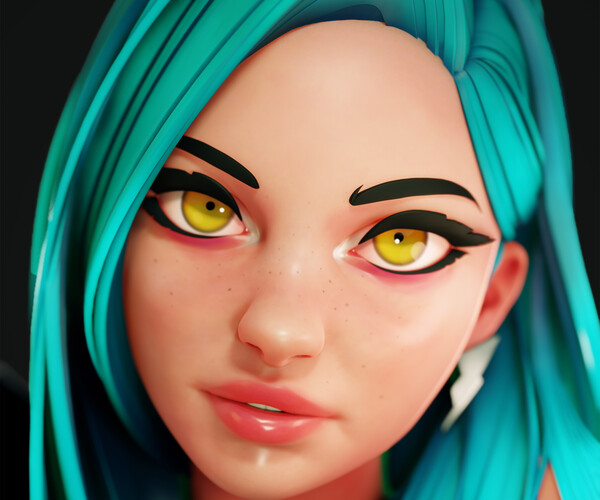 ArtStation - The CYAN Girl | Resources