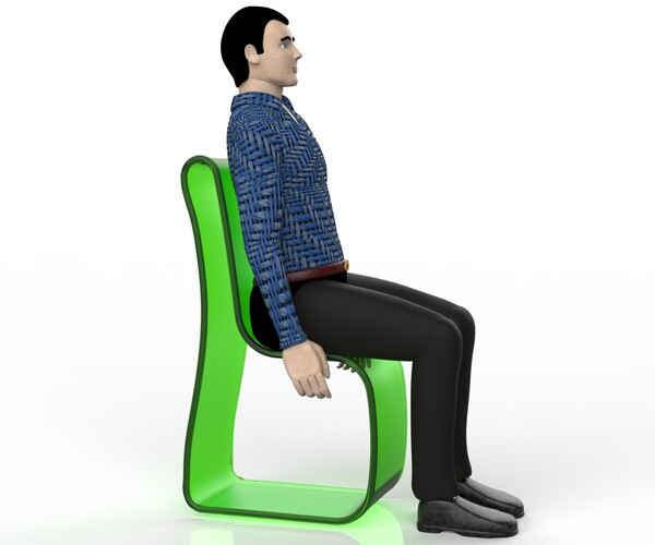 ArtStation - Sitting Manikin | Resources