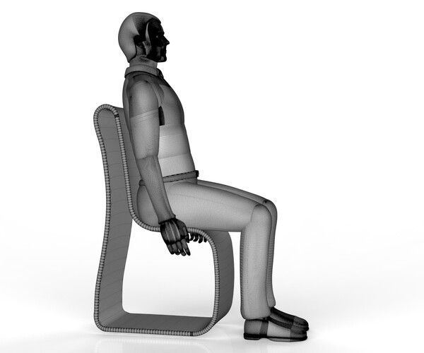 ArtStation - Sitting Manikin | Resources