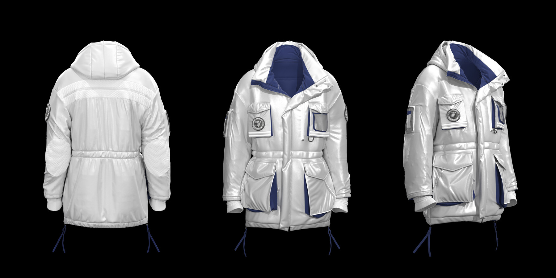 ArtStation - Realistic winter down jacket - free | Game Assets