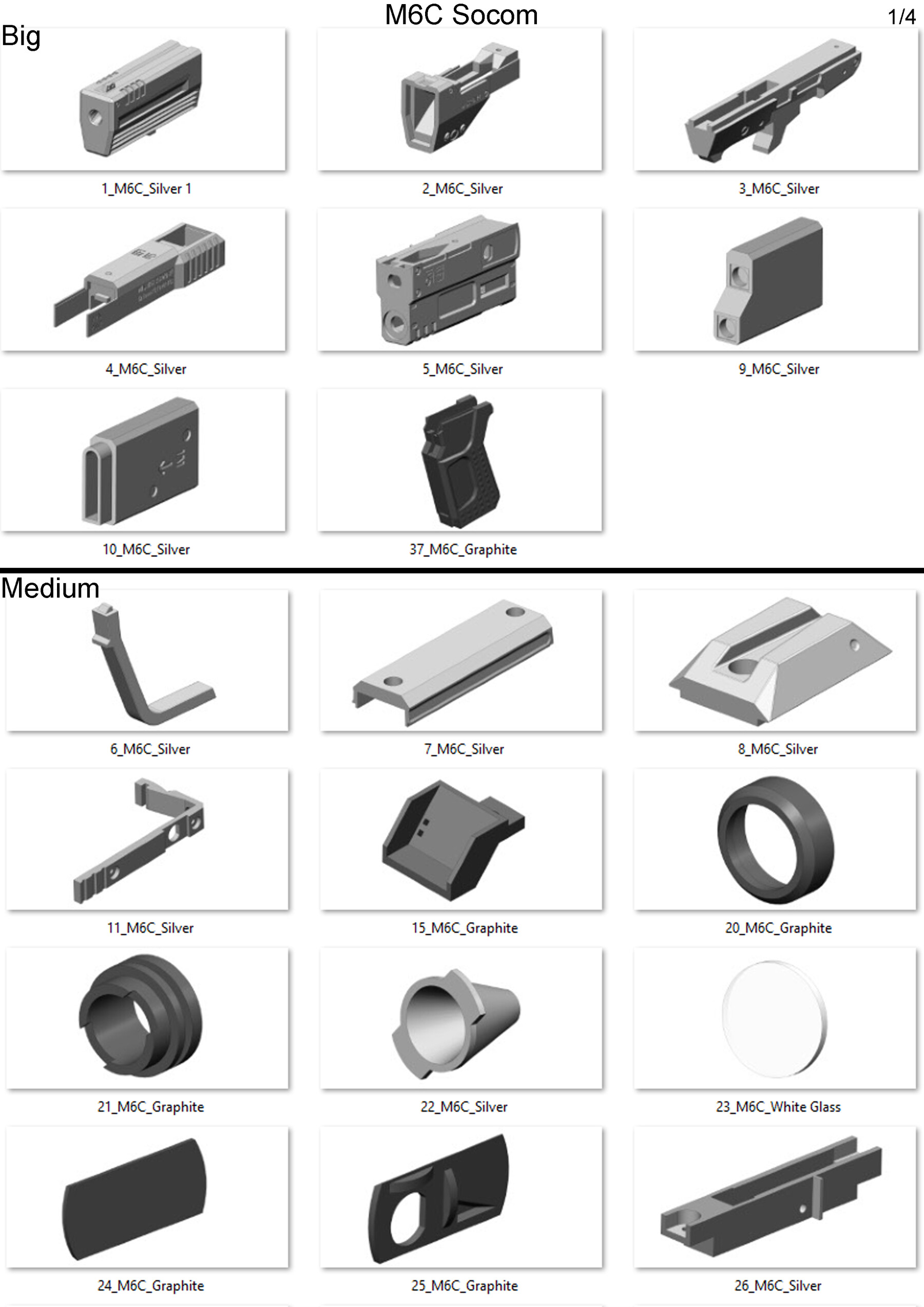 ArtStation - M6C SOCOM - HALO - PRINTABLE 3D MODEL - STL FILES | Resources