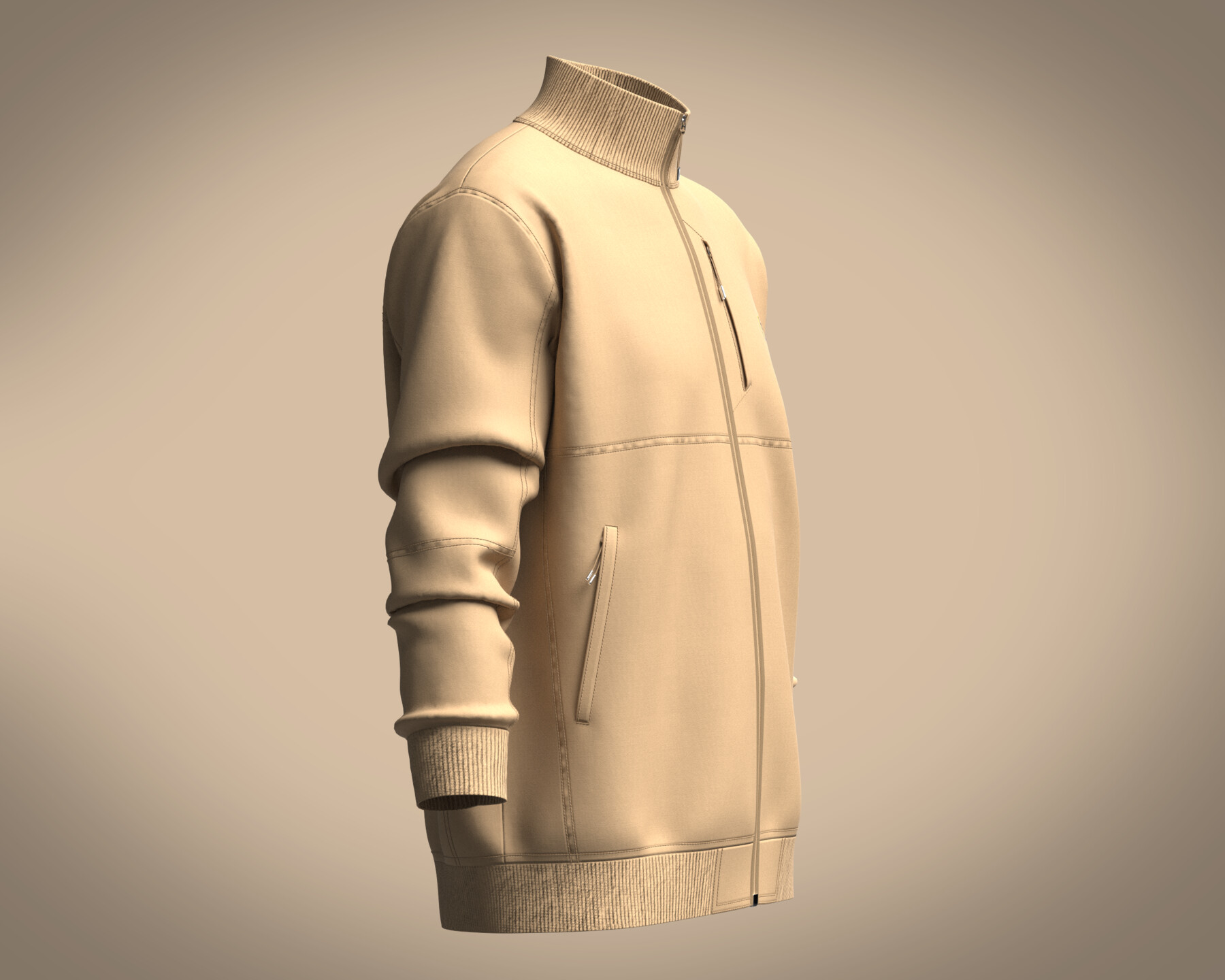 ArtStation - Men's Zip Jacket | Resources