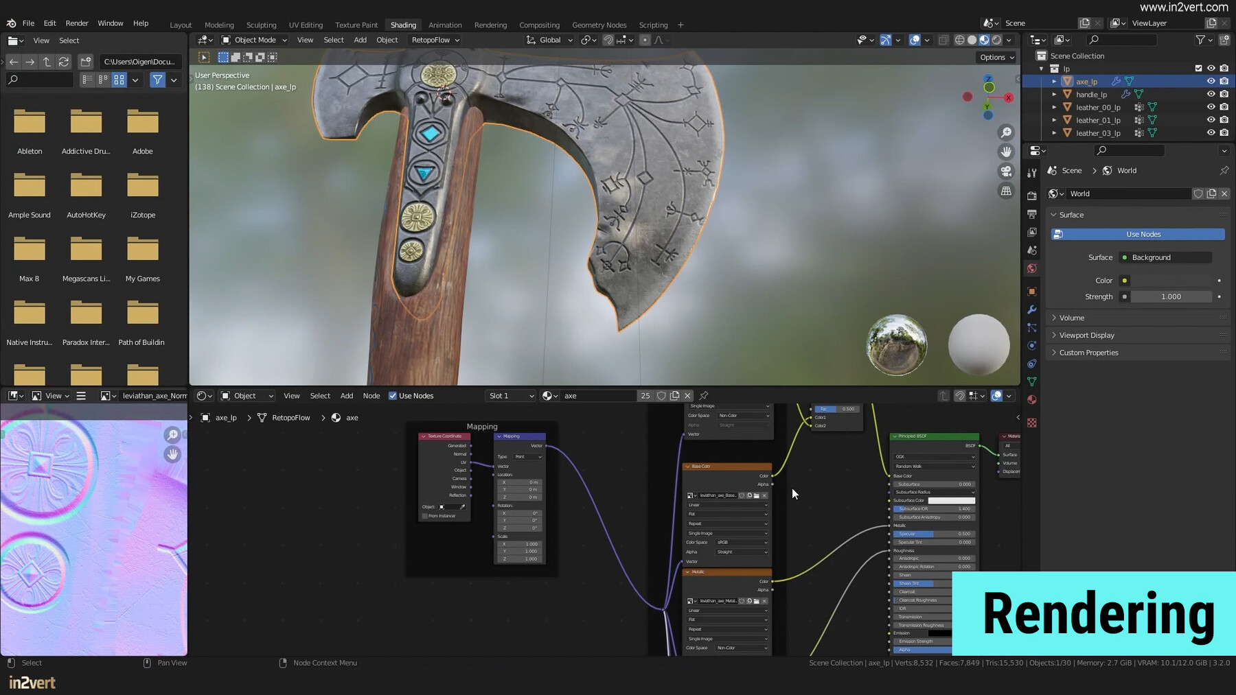 ArtStation - Viking Axe modeling for Games (Leviathan from God of War ...