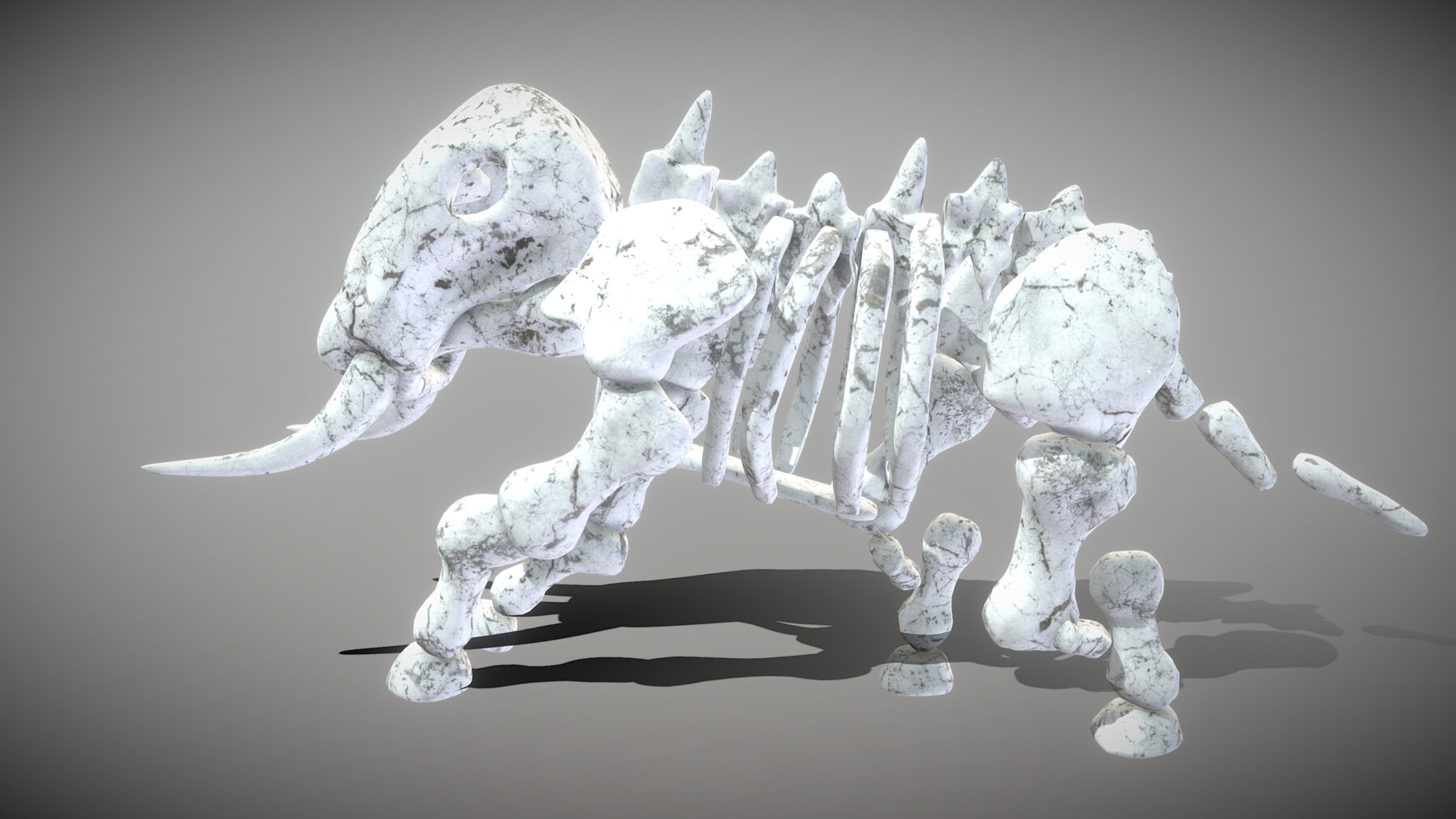 ArtStation - Elephant Skeleton | Game Assets