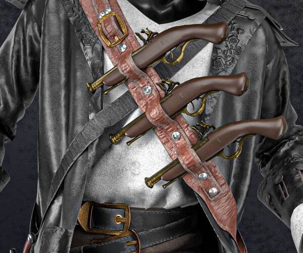 ArtStation - Pirate No.1 : Marvelous Designer + Clo3d + OBJ + FBX ...