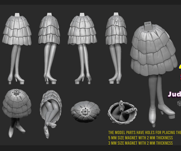 ArtStation - Judy Abbott 3d print model ( ready for 3D print ) with UV ...