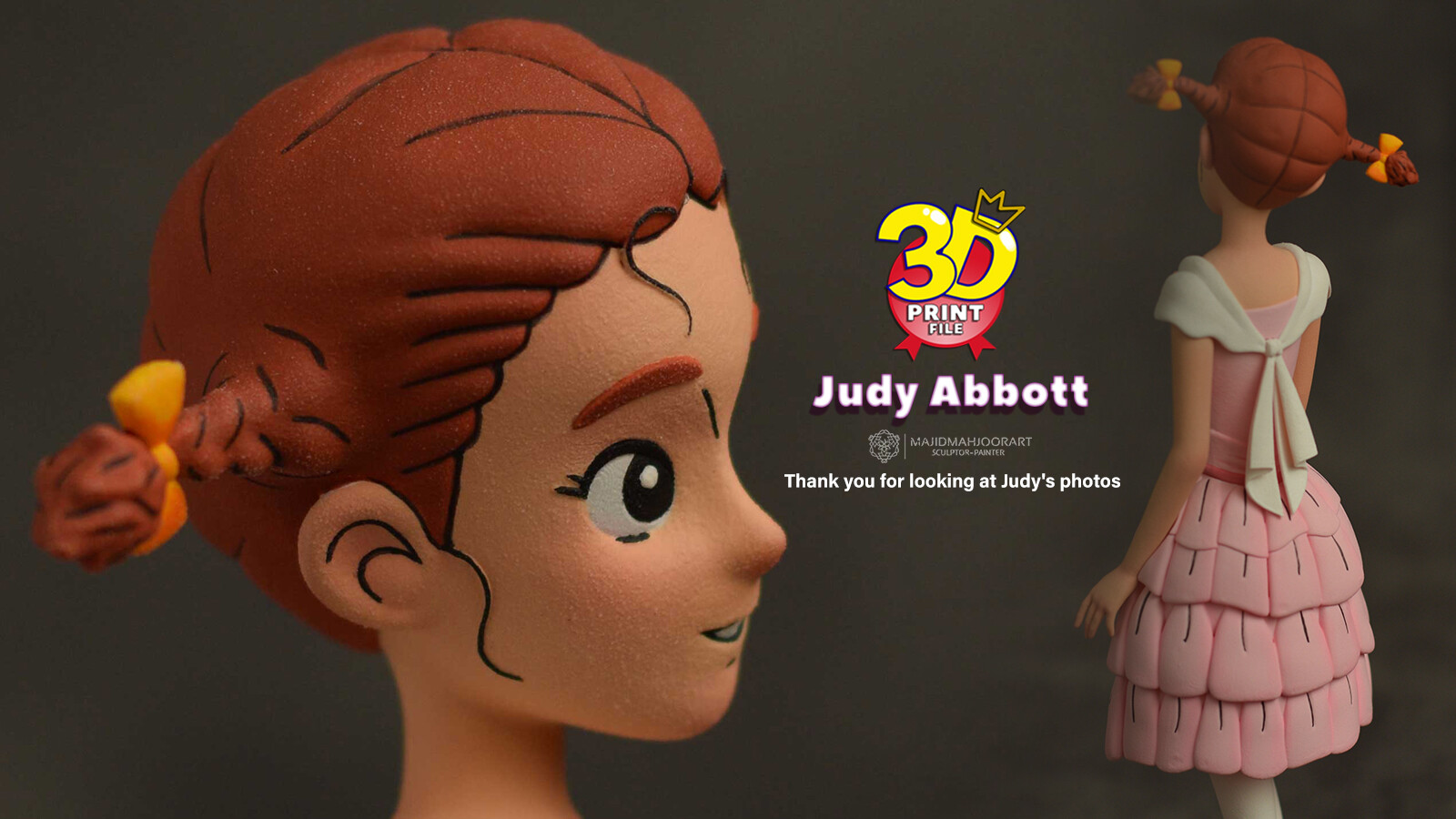 ArtStation - Judy Abbott 3d print model ( ready for 3D print ) with UV ...