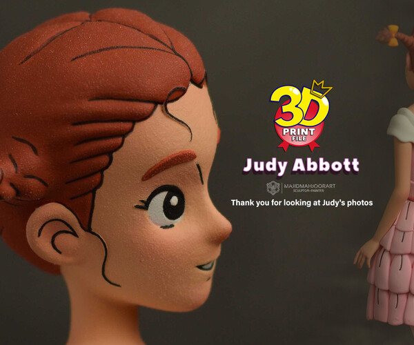 ArtStation - Judy Abbott 3d print model ( ready for 3D print ) with UV ...