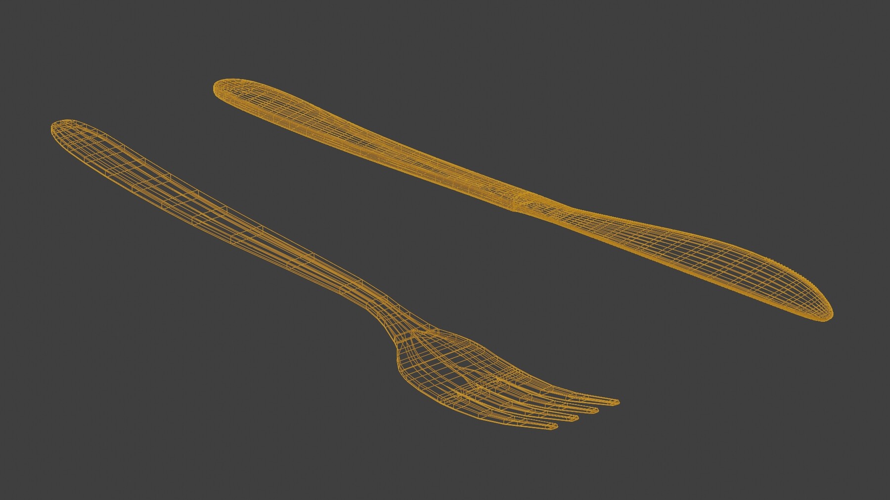 ArtStation - Knife And Fork 3D Model | Game Assets