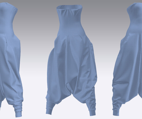 ArtStation - Dress Outfits MD CLO 3D zprj project files 3D model | Game ...