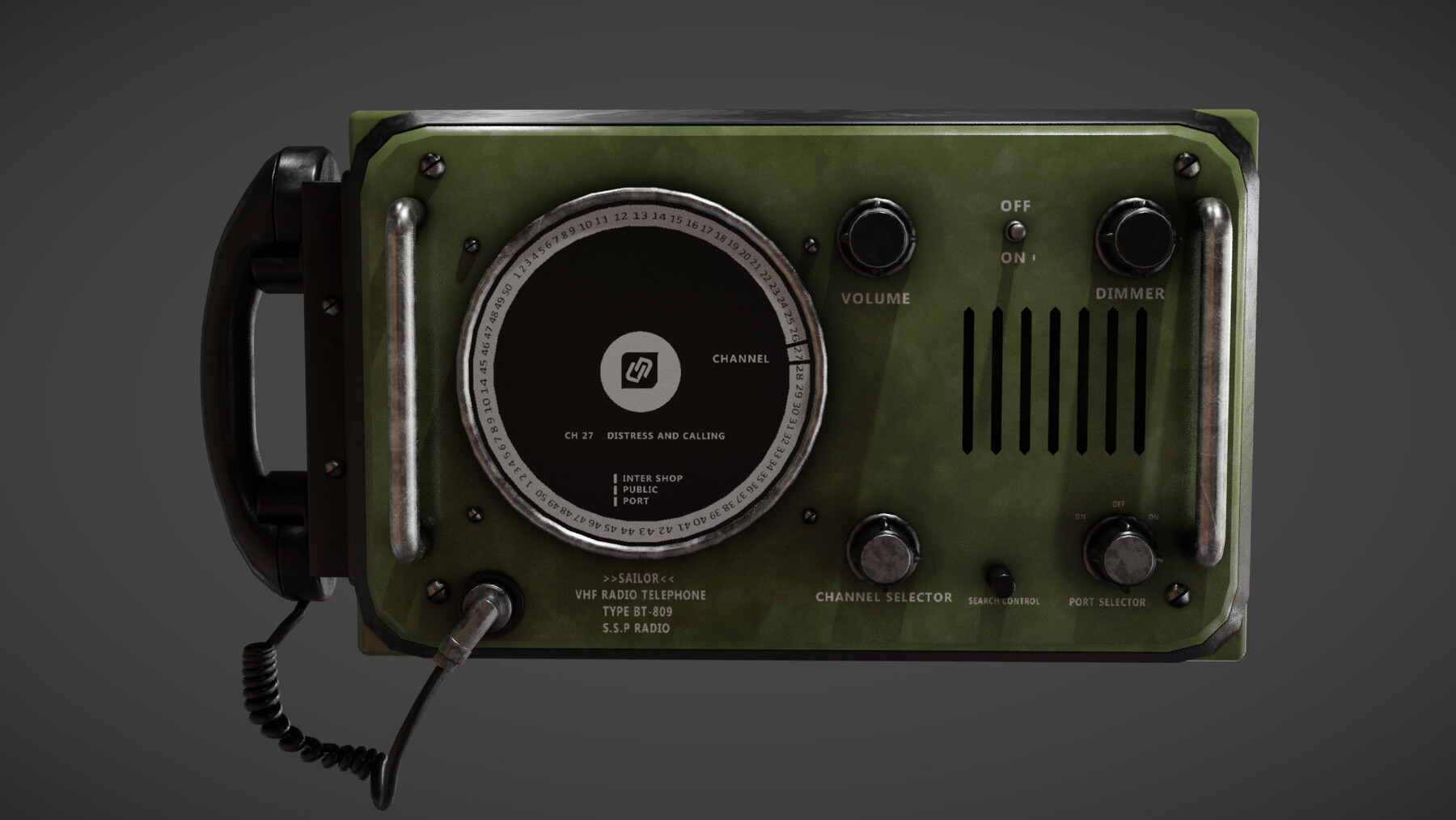 ArtStation - comminucation radio telephone | Game Assets