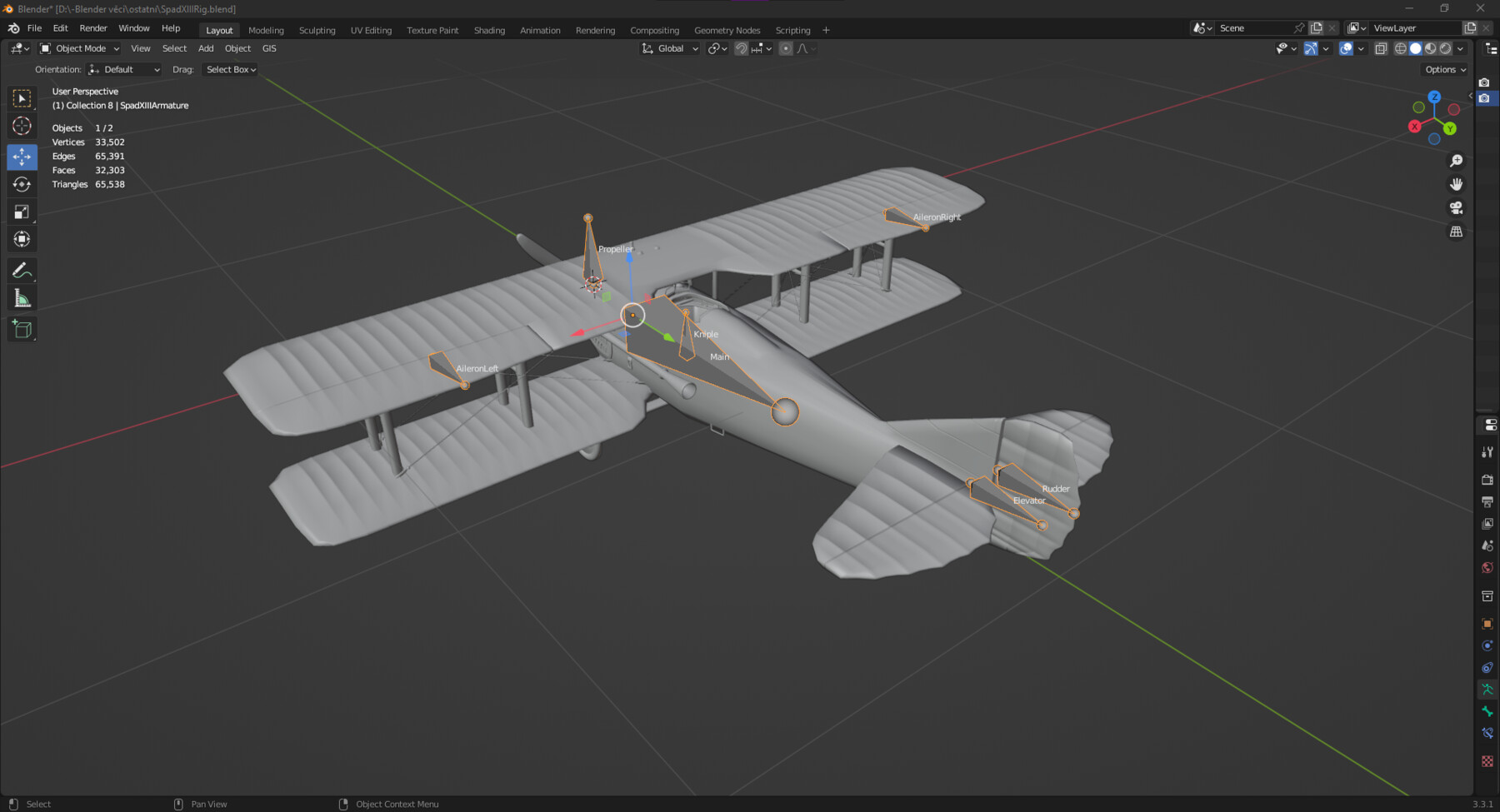 ArtStation - Spad XIII - 3d model | Resources