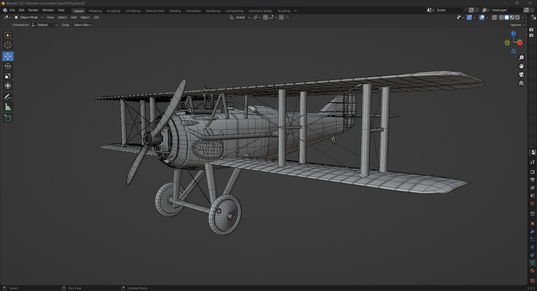 ArtStation - Spad XIII - 3d model | Resources