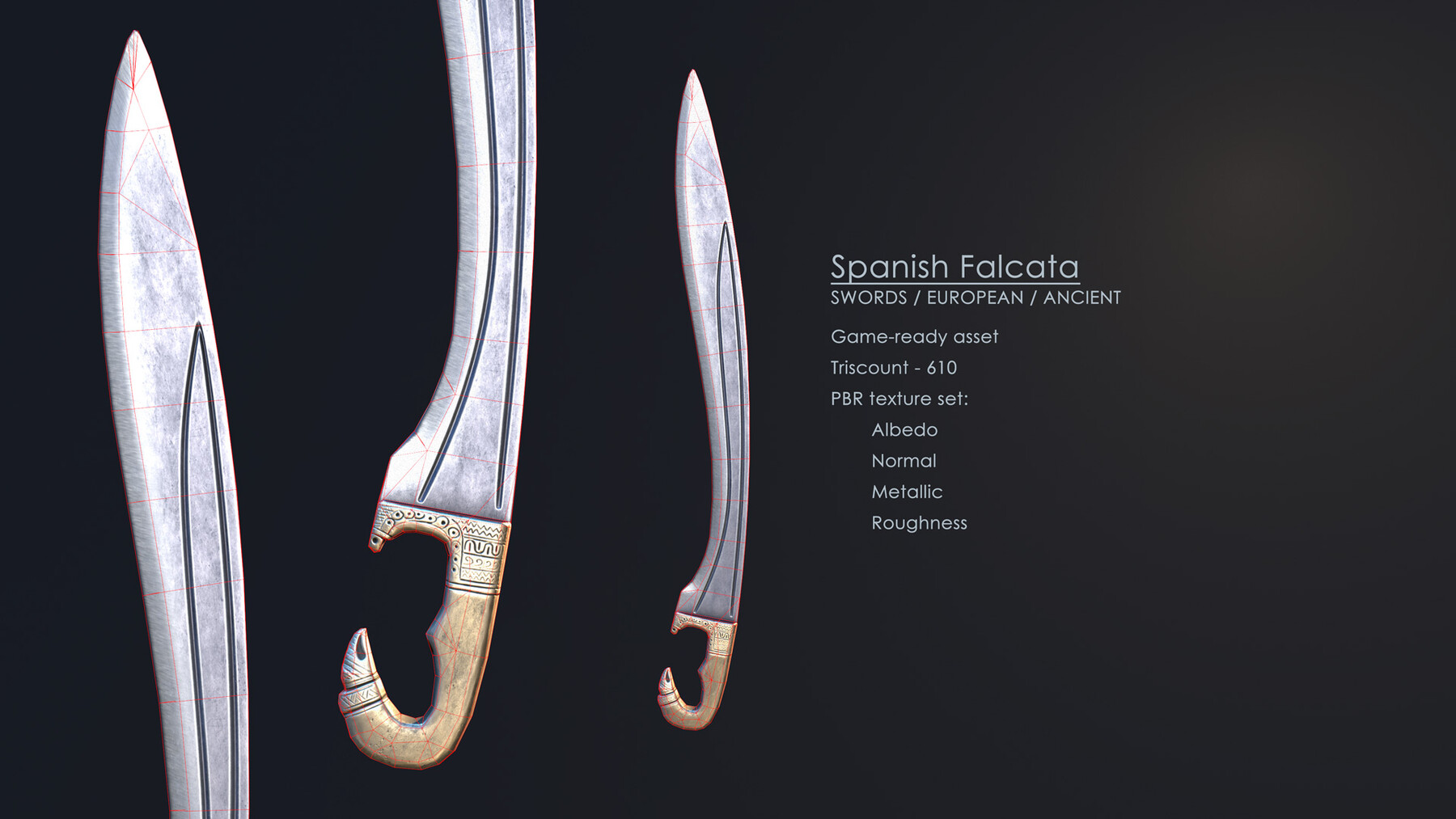 ArtStation - Spanish Falcata | Game Assets