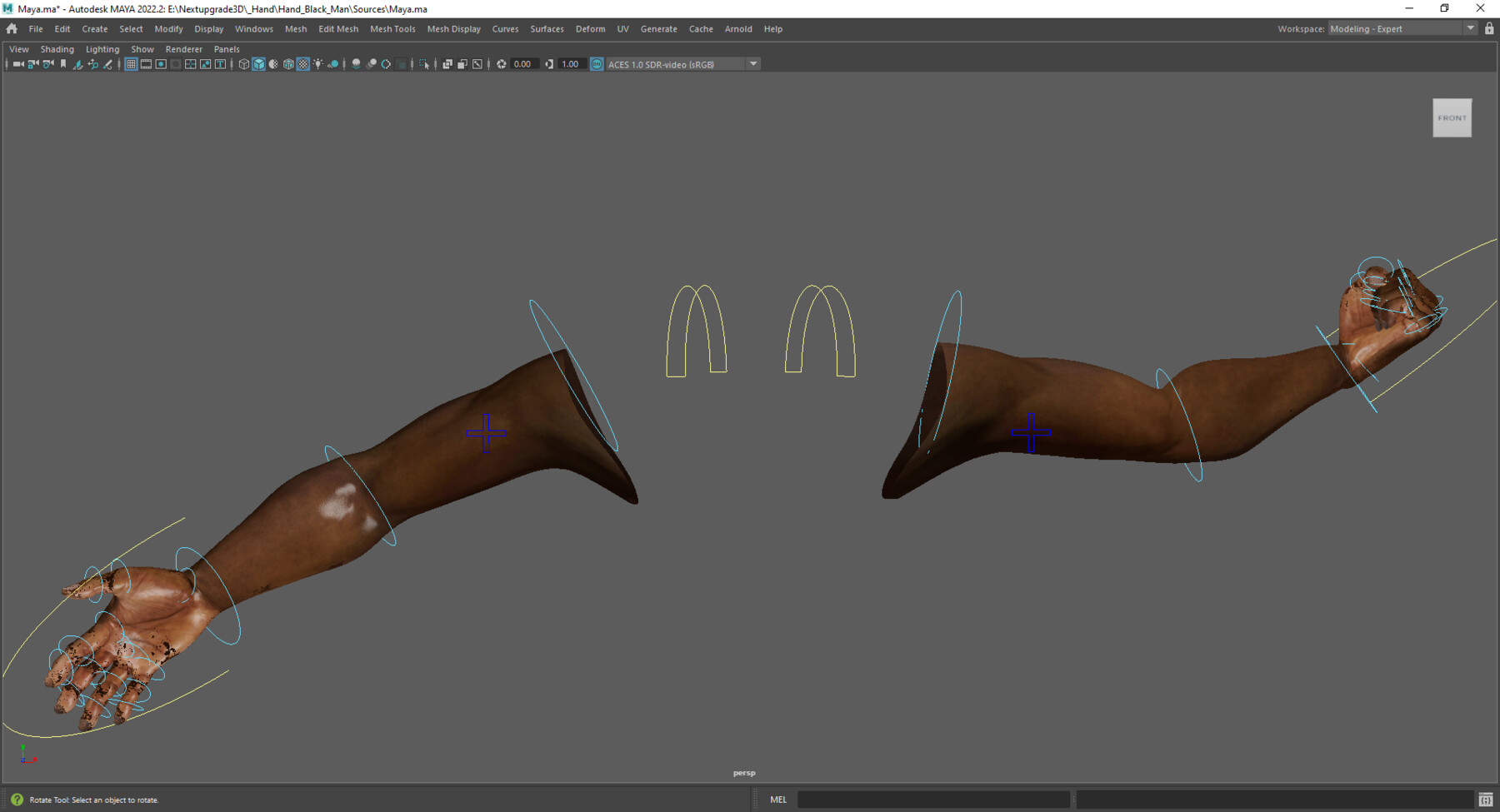 ArtStation - Black Realistic Hands left and right hand with 5 LODs Low ...