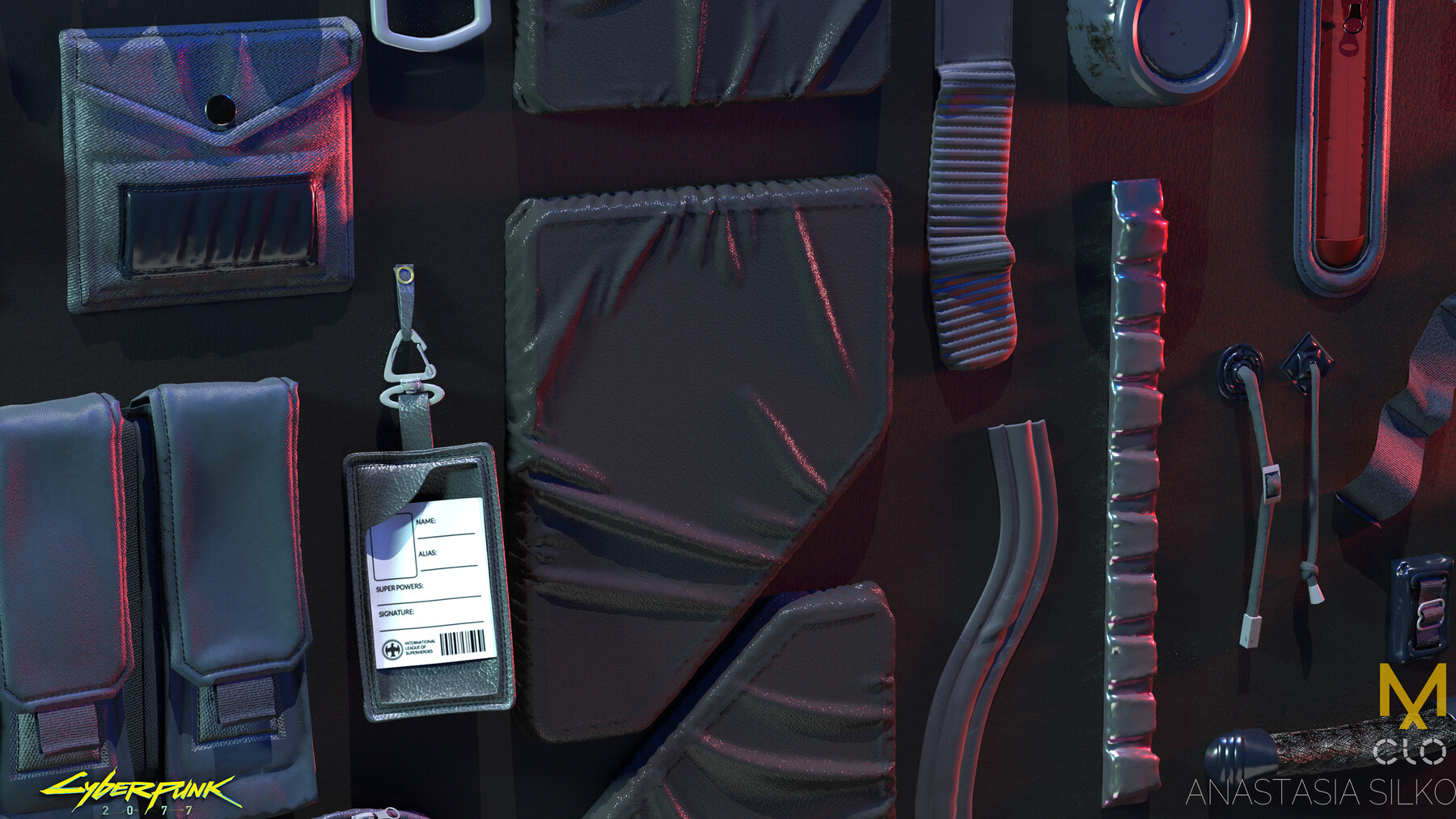 ArtStation - Cyberpunk / Urban details pack for Marvelous Designer ...