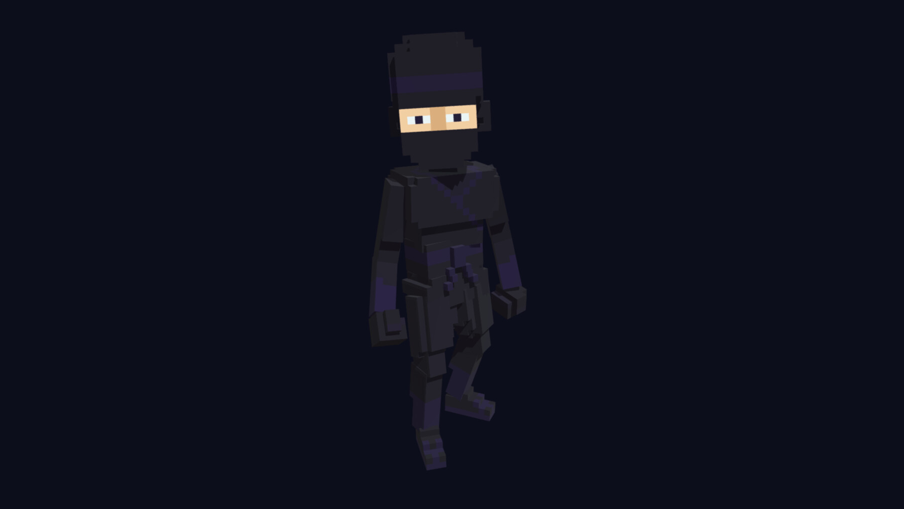 ArtStation - Ninja Character - Voxel Model | Game Assets