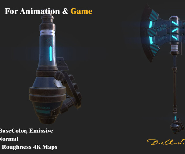 ArtStation - Axe For Animation & Game | Game Assets