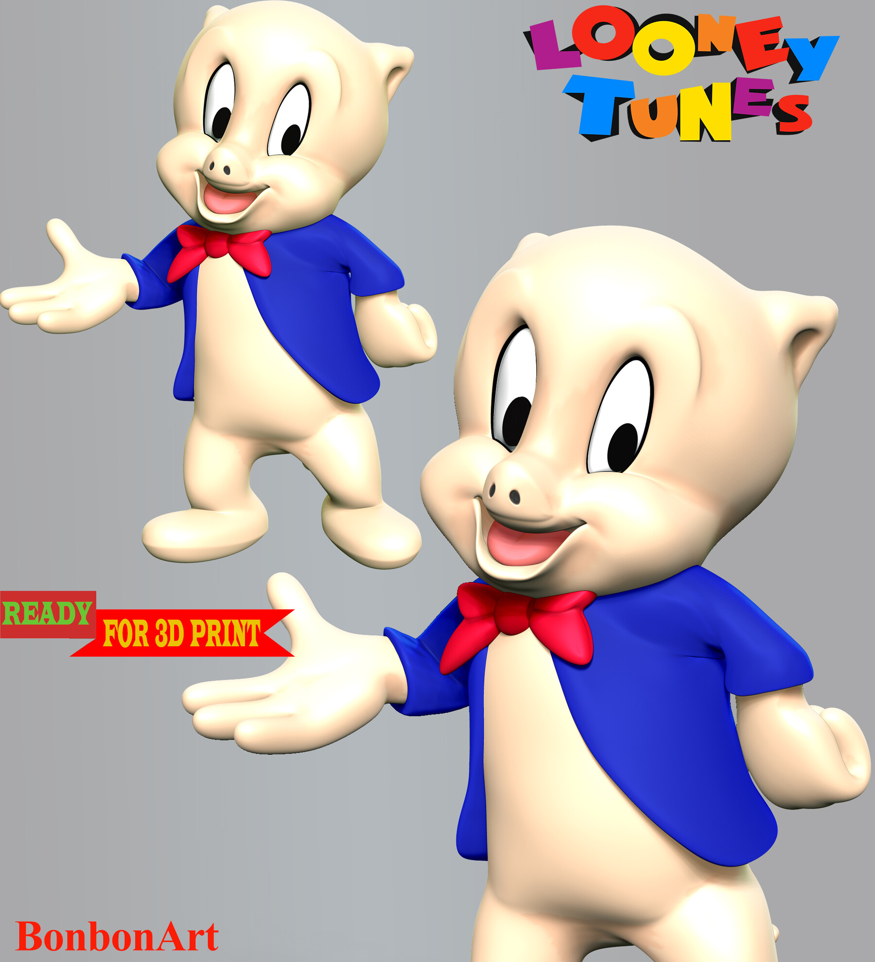 ArtStation - Porky Pig - Looney Tunes | Resources