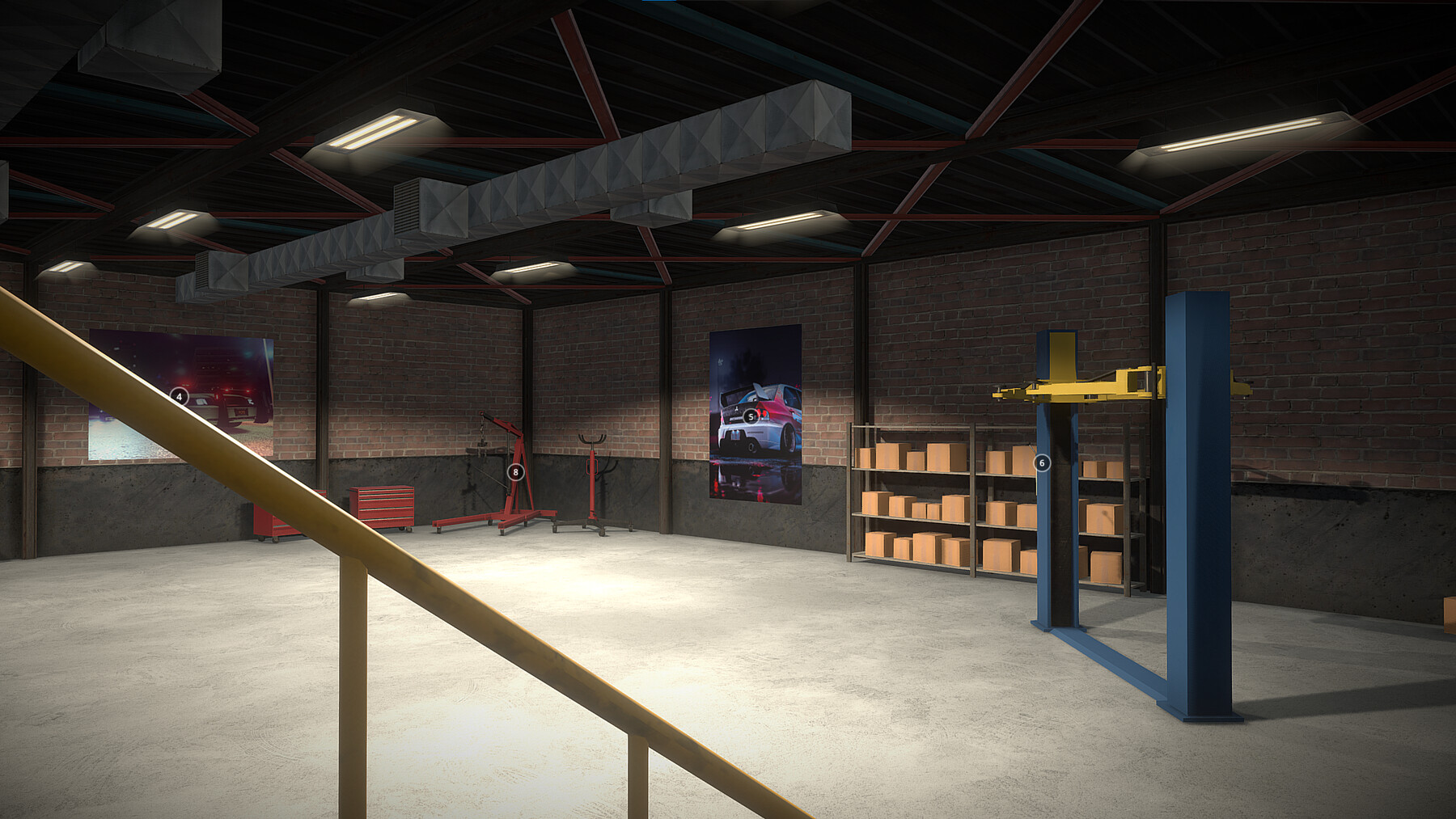 ArtStation - PBR Garage Environment (Low-Poly) | Game Assets