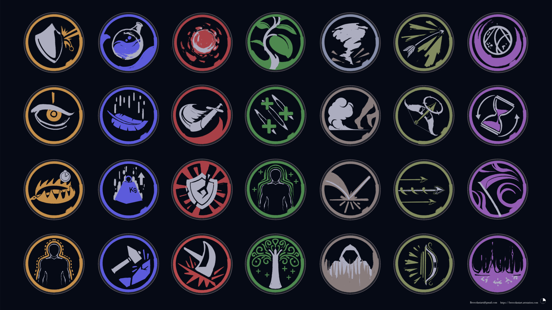 ArtStation - Adventure talent icon pack | Game Assets