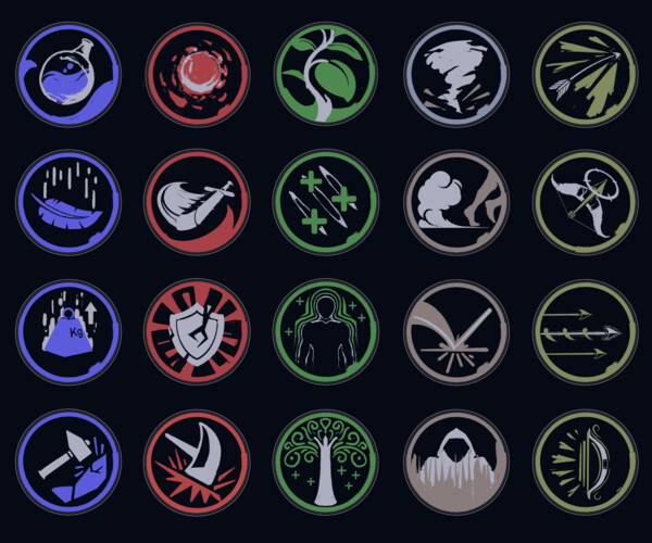 ArtStation - Adventure talent icon pack | Game Assets
