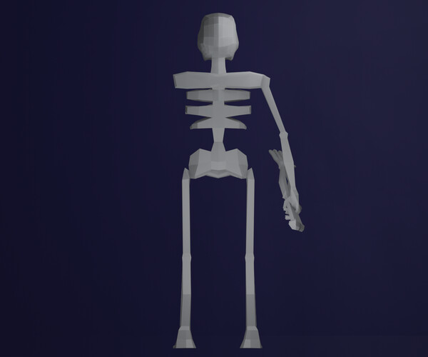 ArtStation - Low Poly Skeletons | Game Assets