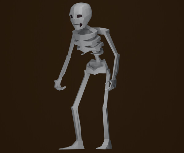 ArtStation - Low Poly Skeletons | Game Assets