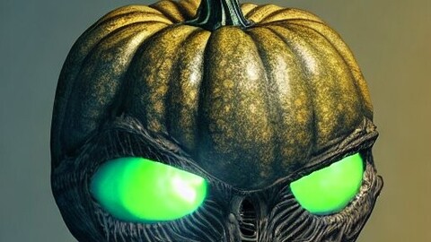 ArtStation - Alien Pumpkin 4k | Artworks