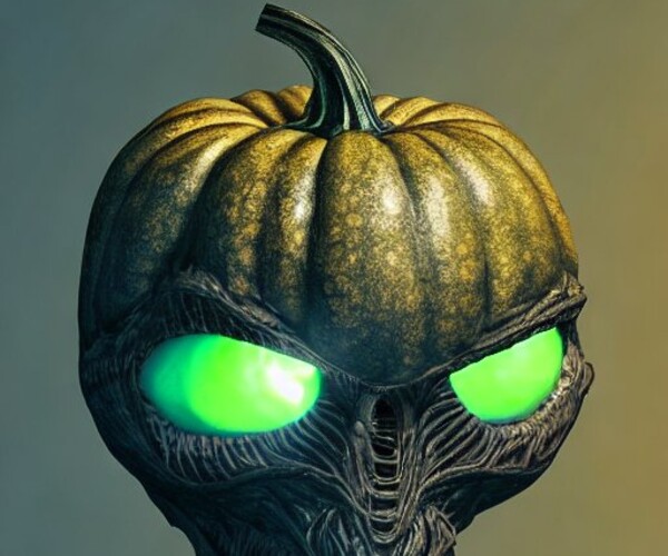 ArtStation - Alien Pumpkin 4k | Artworks
