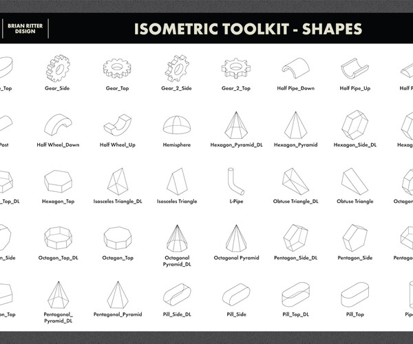 ArtStation - Isometric Toolkit for Procreate | Brushes