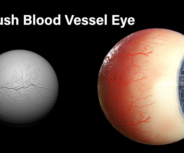 ArtStation - Brush Blood Vessel EYE Part 01 | Brushes