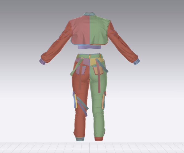 ArtStation - Green girl's outfit | Game Assets