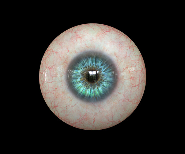 ArtStation - Eye Blue 1 Real-time 3D model 4k texture Marmoset Toolbag3 ...