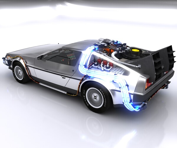 ArtStation - DeLorean Time Machine | Game Assets