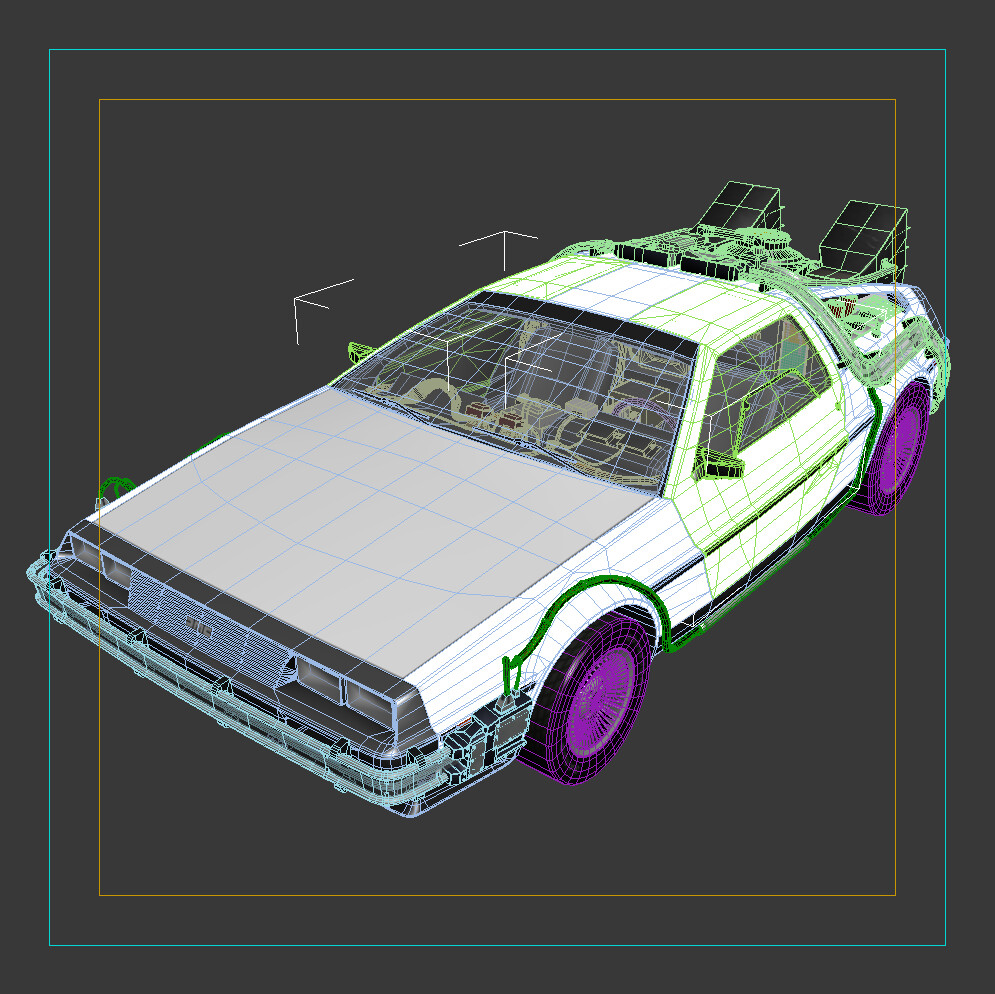ArtStation - DeLorean Time Machine | Game Assets