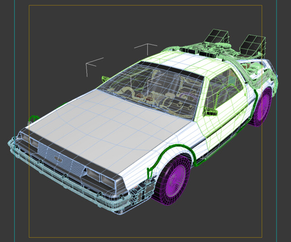 ArtStation - DeLorean Time Machine | Game Assets