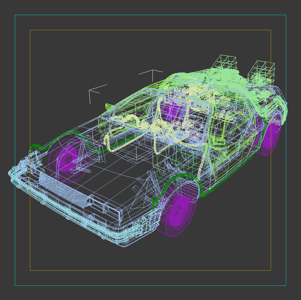 ArtStation - DeLorean Time Machine | Game Assets
