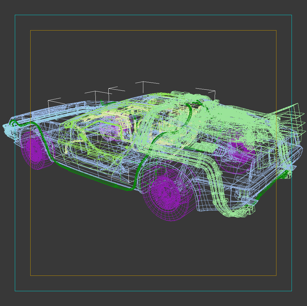 ArtStation - DeLorean Time Machine | Game Assets