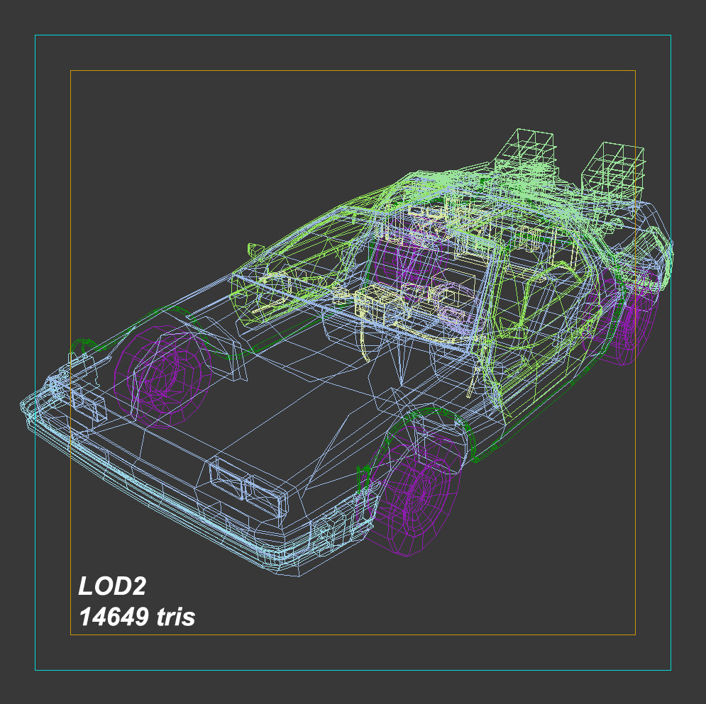 ArtStation - DeLorean Time Machine | Game Assets