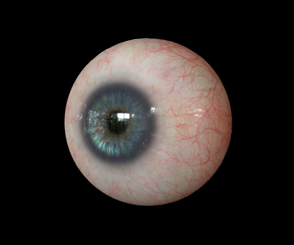 ArtStation - Eye Blue 3 Real-time 3D model 4k texture Marmoset Toolbag3 ...
