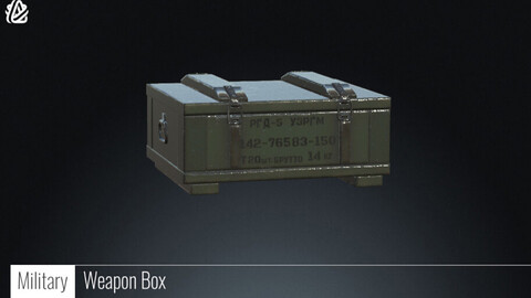 ArtStation - Weapon (Army) Box with ammunition | Game Assets