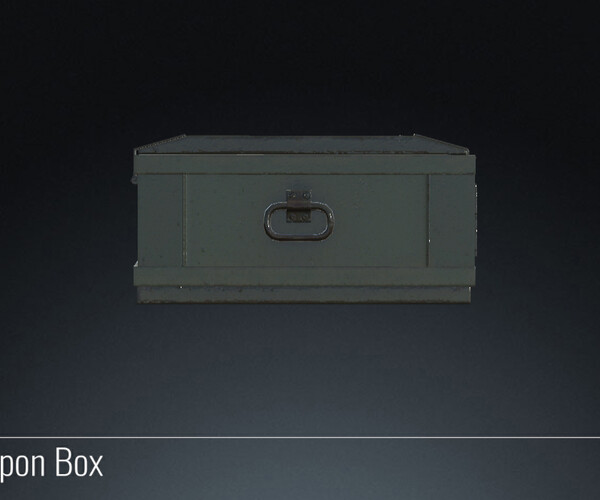 ArtStation - Weapon (Army) Box with ammunition | Game Assets