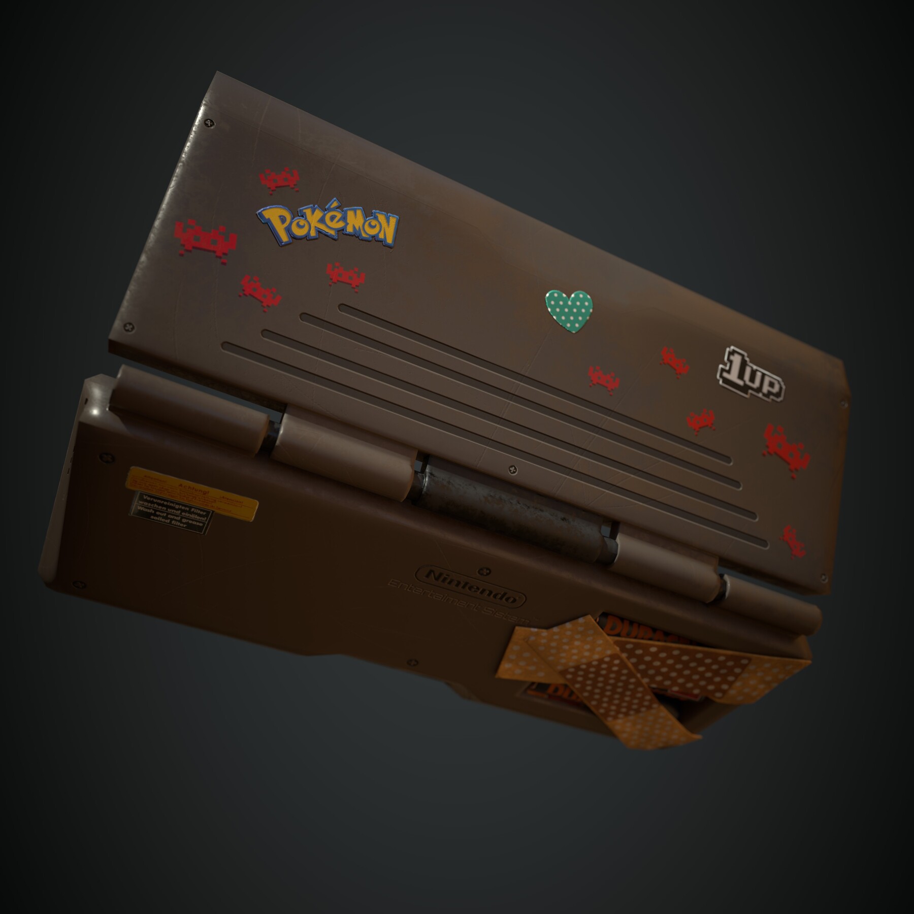 ArtStation - RetroConsole Nintetdo (Mario Edition) (low-poly) | Game Assets