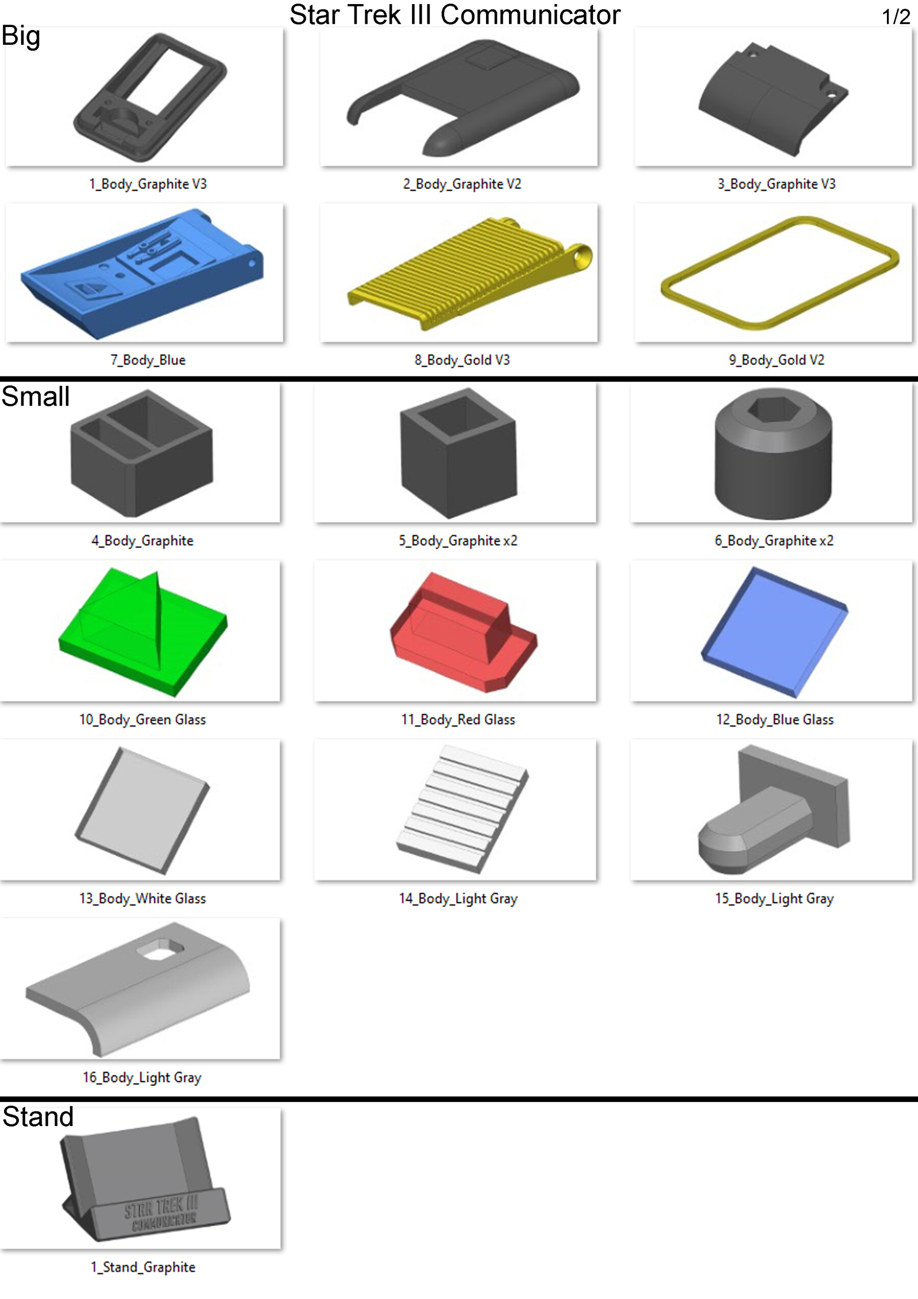 ArtStation - COMMUNICATOR - STAR TREK III - PRINTABLE 3D MODEL - STL FILES | Resources