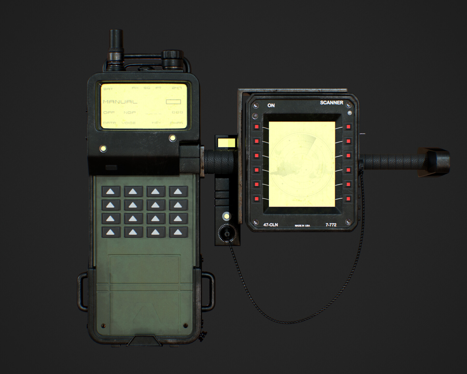 ArtStation - Military Radio/Scanner (PBR-Game ready) | Game Assets