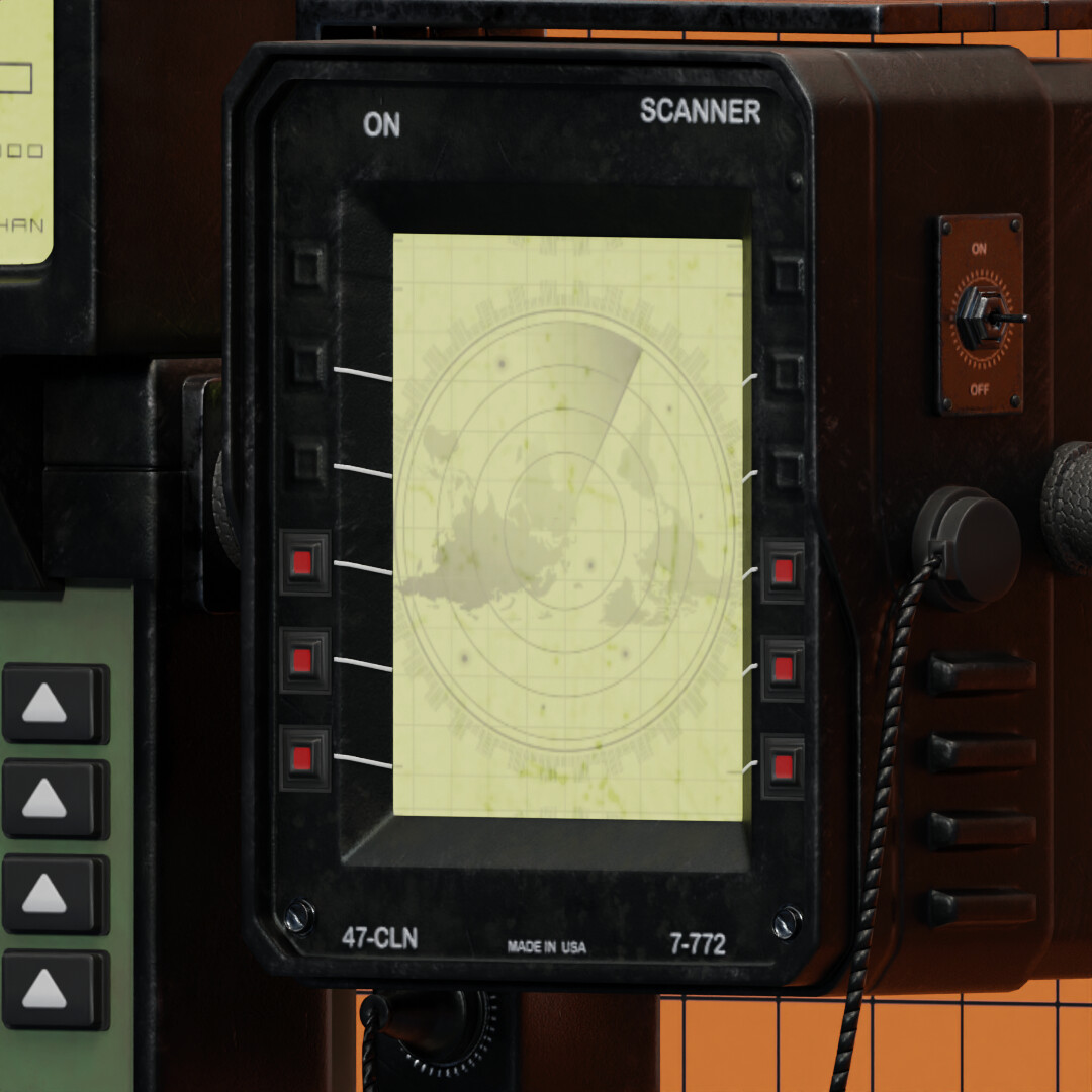 ArtStation - Military Radio/Scanner (PBR-Game ready) | Game Assets