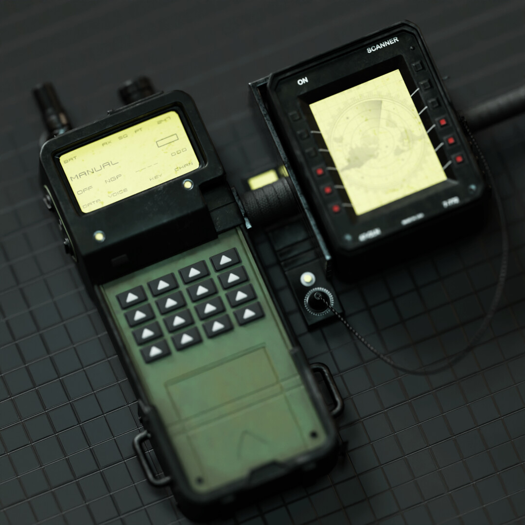 ArtStation - Military Radio/Scanner (PBR-Game ready) | Game Assets